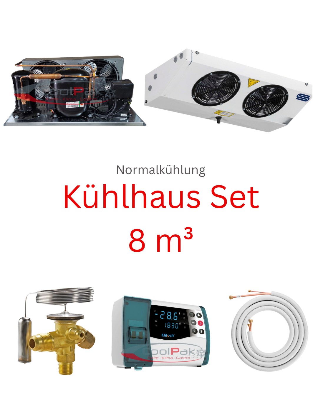 Kühlhaus Set für 8m³ - Normalkühlung – CoolPak